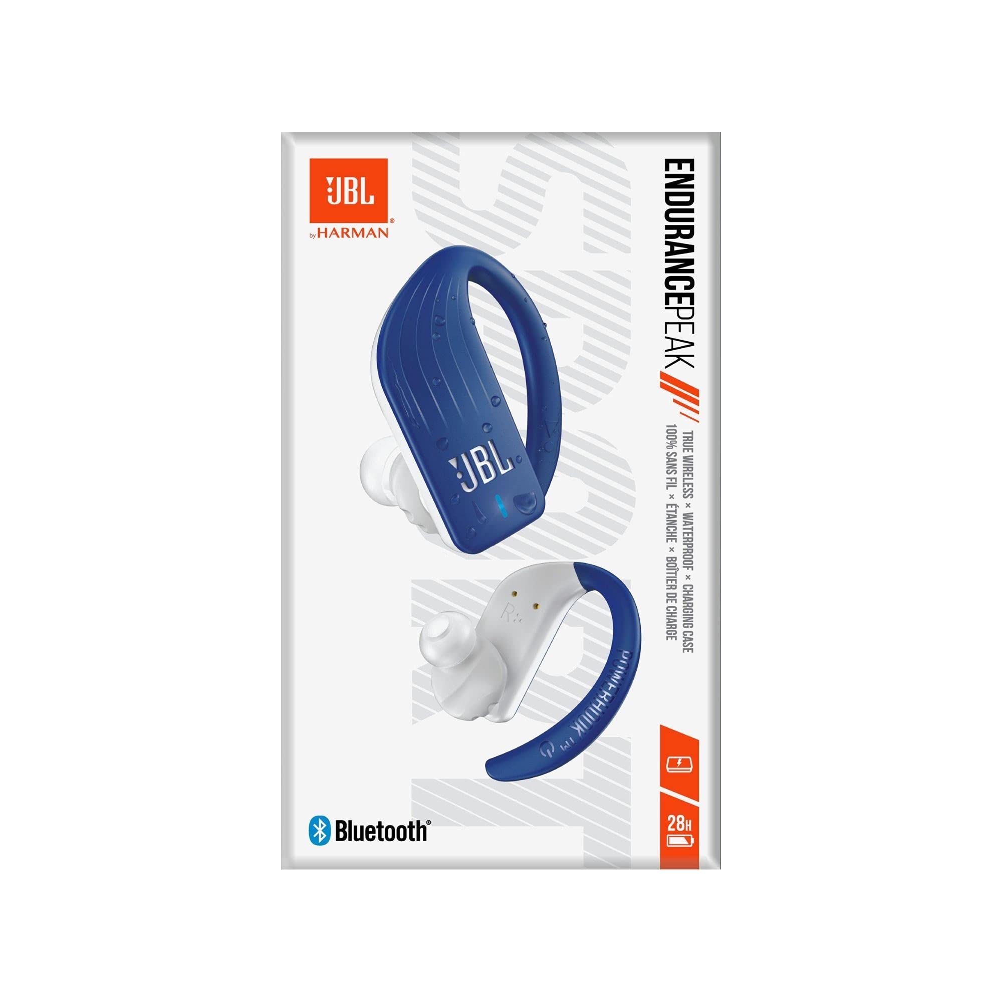 JBL Endurance Peak True Wireless in-Ear Sport Headphone with Touch Controls - Blue (Renewed)
