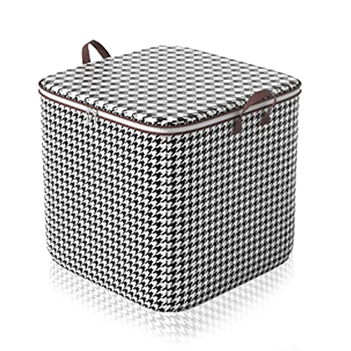 RnemiTe-amo Clothes Organizer Storage Bags, 180L Foldable Blanket Storage Bags with Durable Handles Thick Fabric for Organizing Bedroom, Closet, Clothing, Comforter,Bedding, Sturdy Zippers (180L)