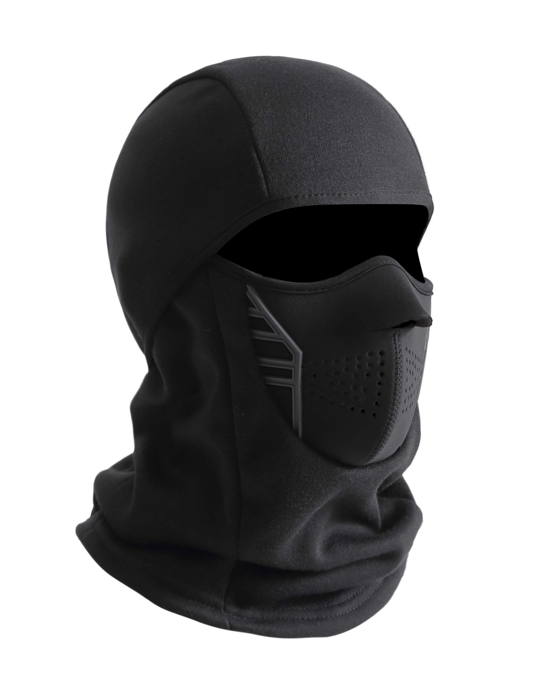 IRELIA Winter Windproof Fleece Ski Mask Balaclava Headwear Motorcycle Thermal Face Mask Bandanas Black