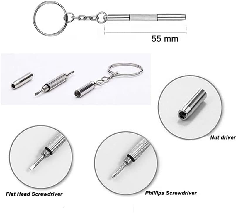 QYAJS 1 Pair TR90 Black Glasses Replacement Glasses Replacement Temple Eyeglasses Arms Legs Screws and 3-in-1 Screwdriver