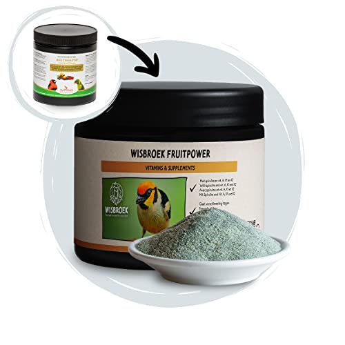 Wisbroek Fruit Powder | Bird Supplement for Softbills and Fruit Eating Birds (26.45oz)