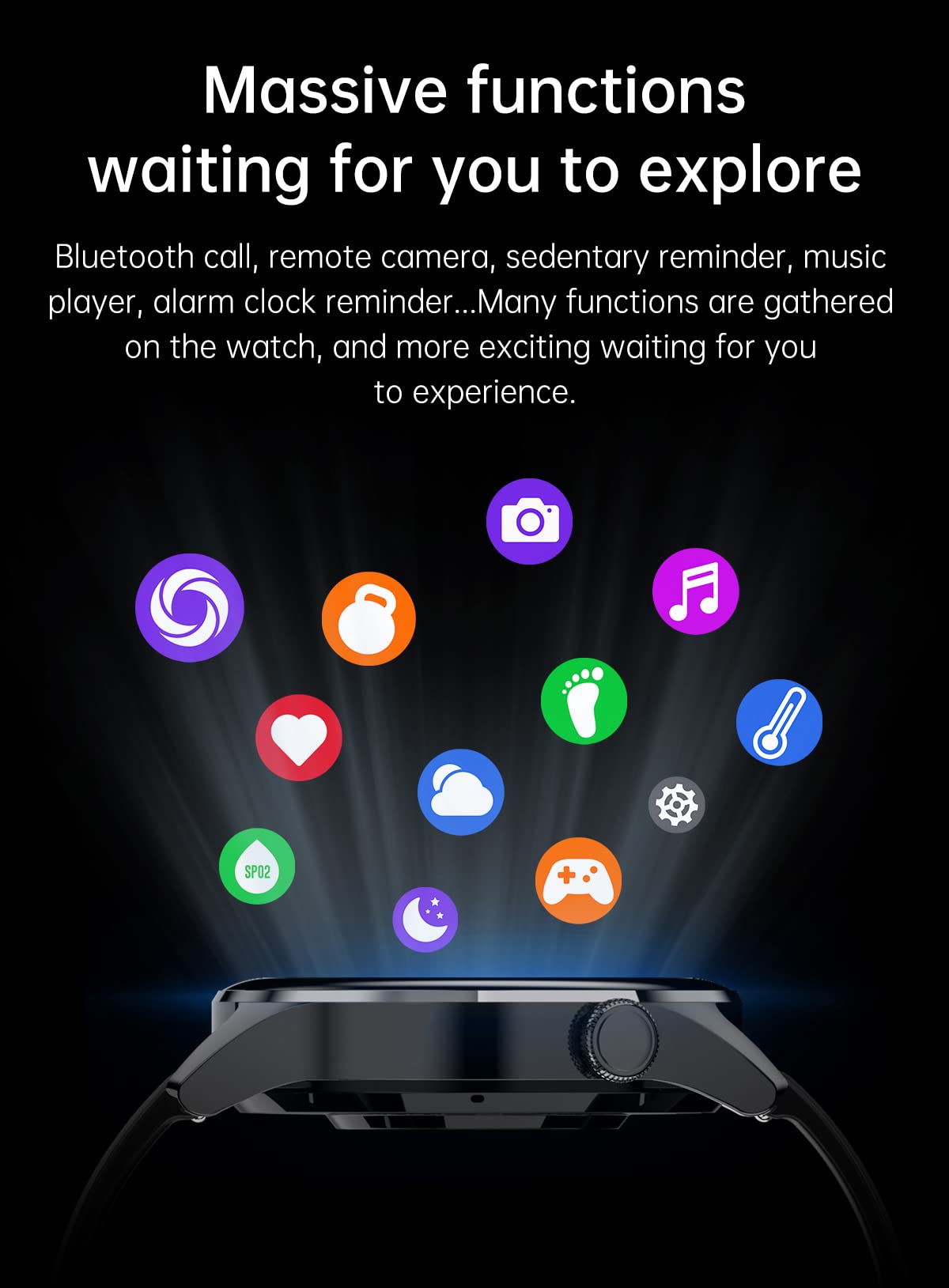 Smart Watch for Men with Split-Screen Mode Making Calls Tracking Exercise Data Fitness Tracker Heart Rate,Sleep,Blood Pressure,Blood Oxygen Monitor Compatible with Android iOS Phones
