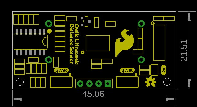 SparkFun Qwiic Ultrasonic Distance Sensor - HC-SR04 8-Bit Ultra-Low Power STM8L051 MCU Core