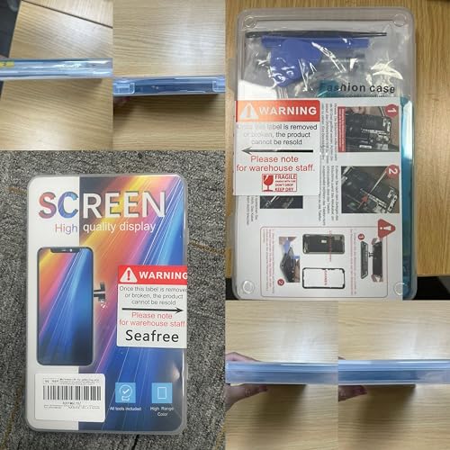 Seafree for iPhone Xs Max Screen Replacement LCD 6.5 inch 3D Touch Screen Digitizer Full Assembly Display Repair kit with Repair Tools Tempered Glass, Face ID True Tone(A1921/A2101/A2102/A2103/A2104)