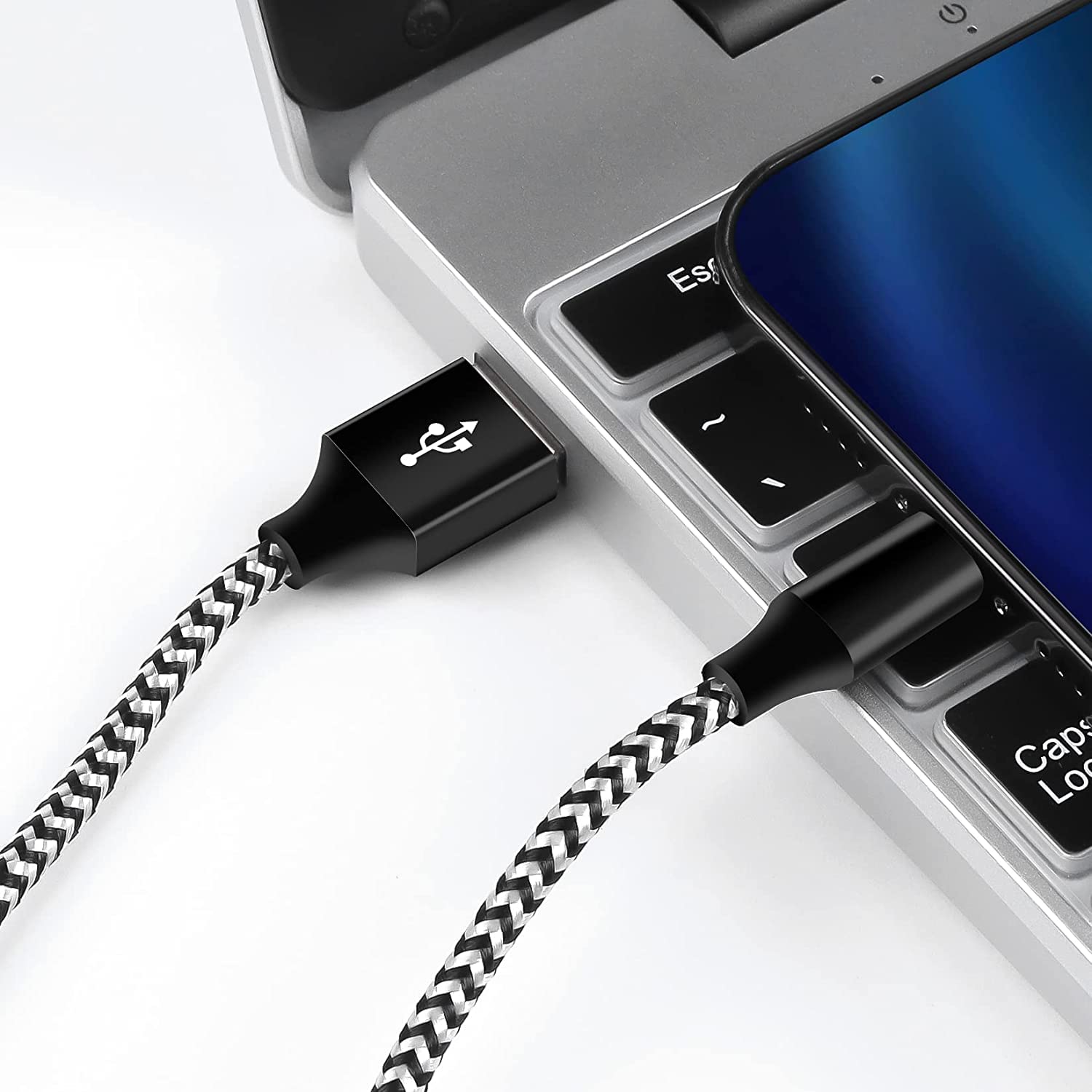 SpeedScope iPhone Charger Cable Cord,Lightning Charging Cable [MFi Certified] 5Pack 6FT Quick Charger Charging Cable Cord for iPhone 14/13/12/12 MiNi/11 Pro/XR/XS/X/8/7/6/5/SE/iPad Air/AirPods