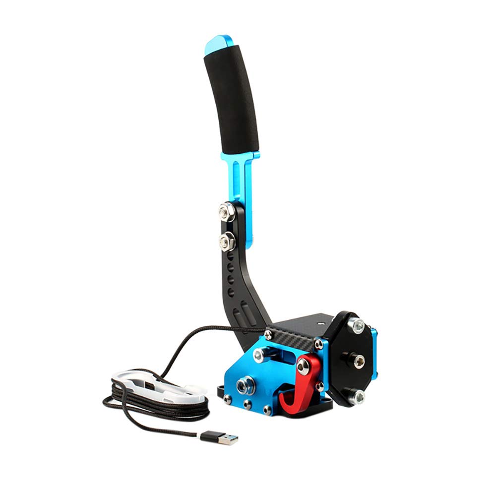 Kyostar 14Bit PC USB Handbrake with Clamp for Racing Games G25/27/29 T500 FANATECOSW Dirt Rall Blue #8417
