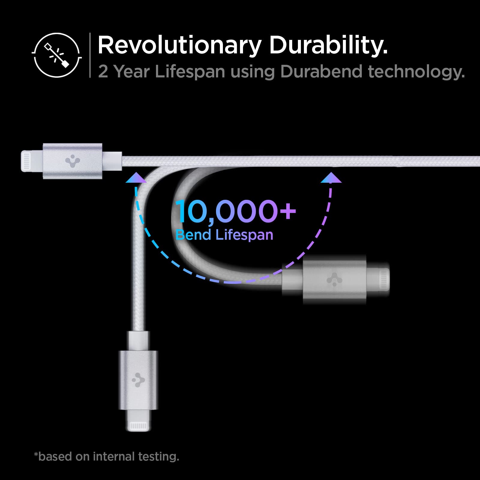 Spigen ArcWire USB C to Lightning Cable 6.6ft MFi Certified PD Charger Fast Charging Compatible with iPhone 14 13 12 Plus Pro Max Mini 11 SE 2020 X XS XR 8 Plus iPad Air AirPods
