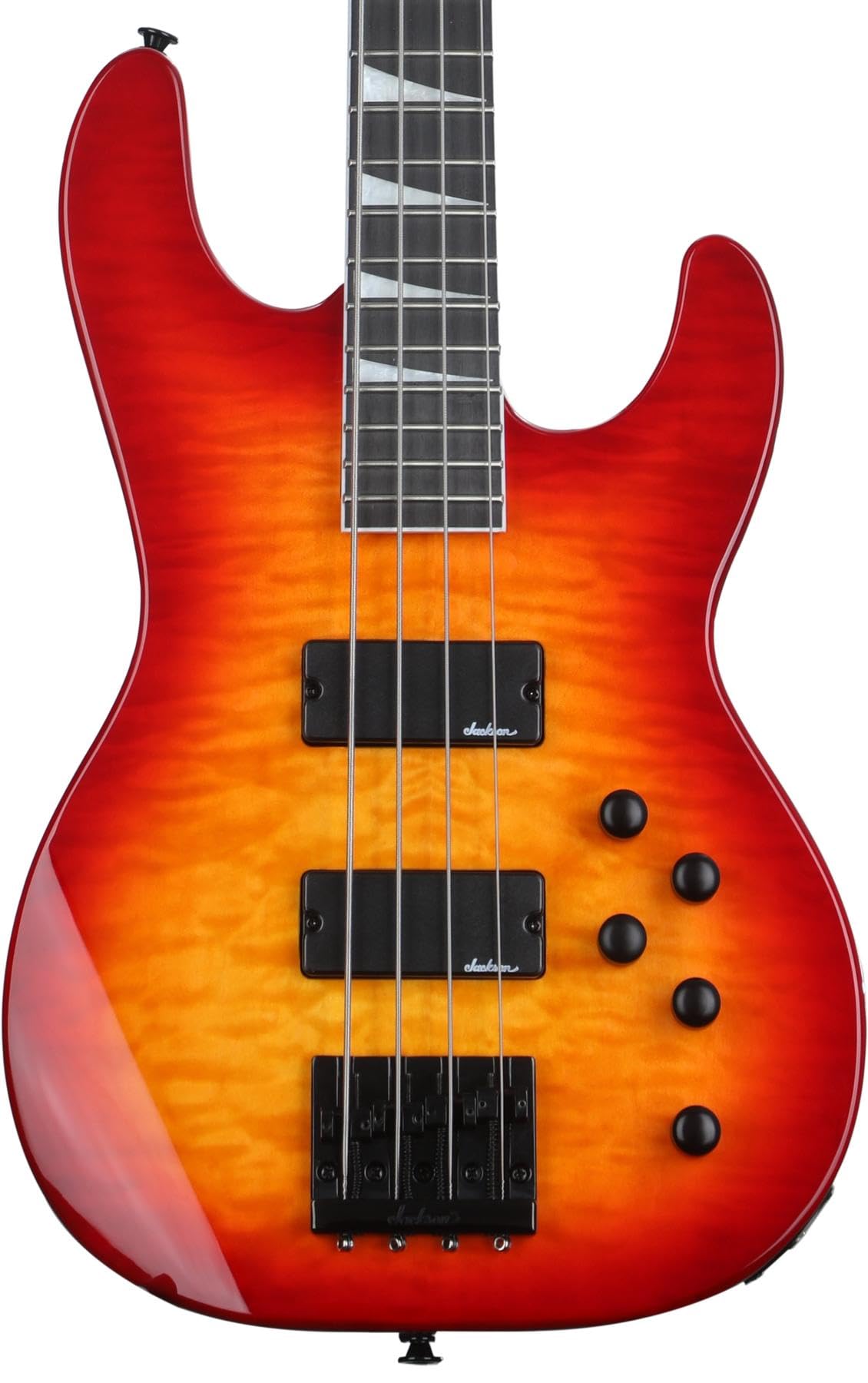 Jackson JS Series Concert Bass JS3Q, Cherry Burst, Amaranth Fingerboard