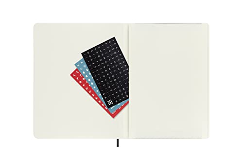 Moleskine 2023 Weekly Notebook Planner, 12M, Extra Large, Black, Soft Cover (7.5 x 10)