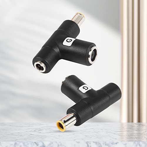 PNGKNYOCN DC 8mm Y Branch Adapter,DC 7909 Male to DC 7909 Female and DC 5521 Splitter for Solar Panel RV Portable Power Station Solar Generator and More(2-Pack)