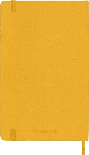 Moleskine Classic Notebook, Hard Cover, Large (5" x 8.25") Ruled/Lined, Orange Yellow (Silk), 240 Pages