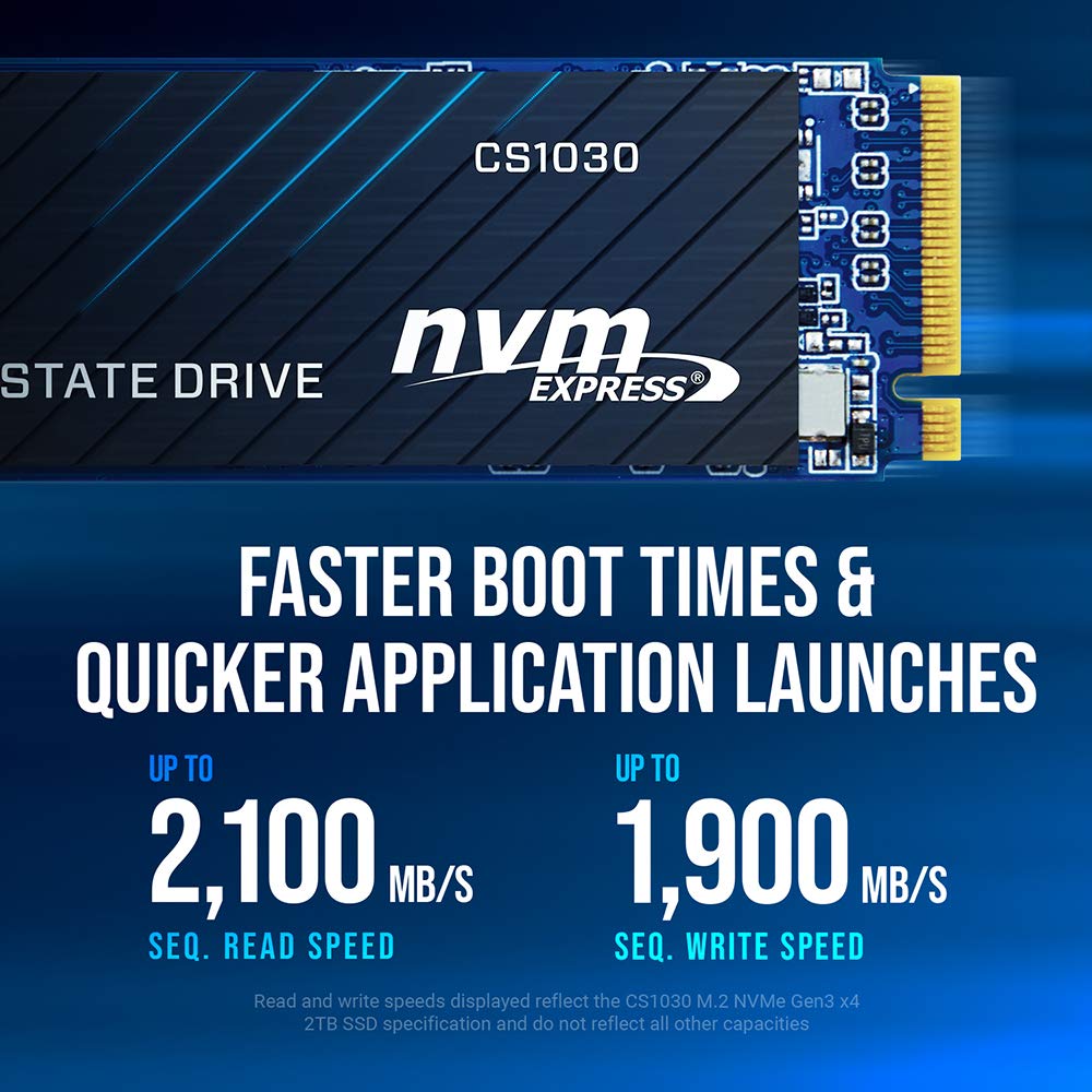 PNY CS1030 250GB M.2 NVMe PCIe Gen3 x4 Internal Solid State Drive (SSD) - M280CS1030-250-RB