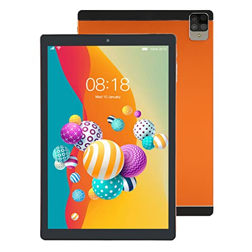 Pomya 10.1 Inch 5G WiFi Tablet, 1960x1080 IPS 10 Cores HD Calling Tablet for 12, 6GB 128GB Memory Dual Cameras PC Tablet for Work, Study, Game