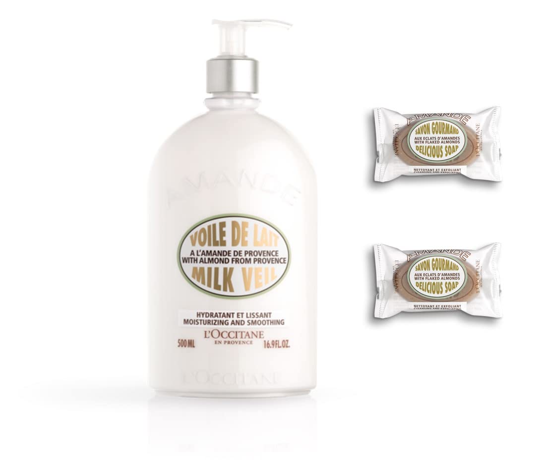 L'Occitane L'Occitane Jumbo Almond Milk Veil w/Almond Bar, 2 ct.