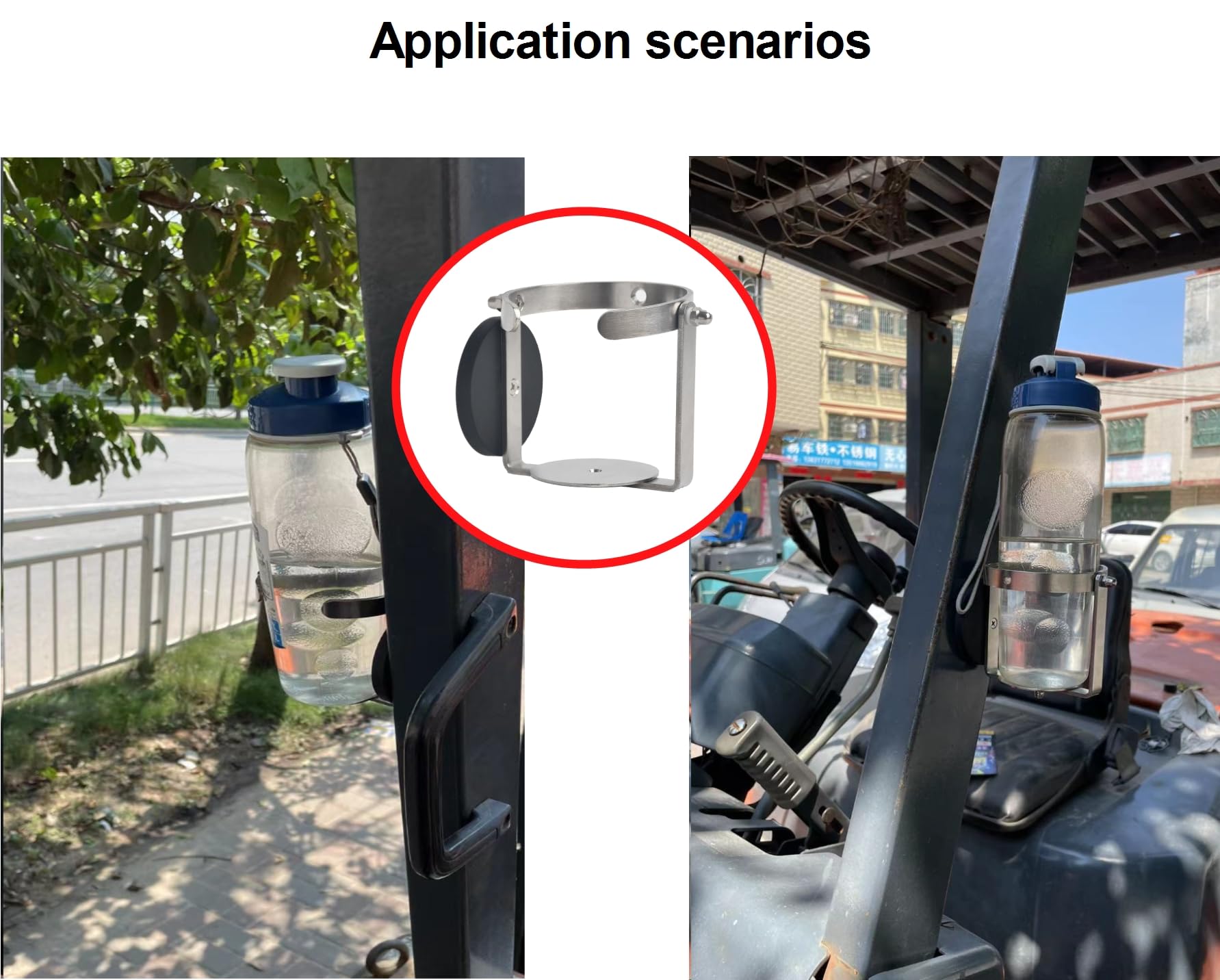 Universal Multidirectional Magnetic Cup Holder, Suitable for Placing All Kinds of Cups on Tractor, Lawnmower and Forklift, Horizontal Mounting Magnetic, Side Mounted Magnetic (1 Pack)