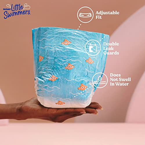 Huggies Little Swimmers Disposable Swim Diapers, Size 4 - Medium (22-37 lbs), 36 Ct (2 packs of 18), Packaging May Vary
