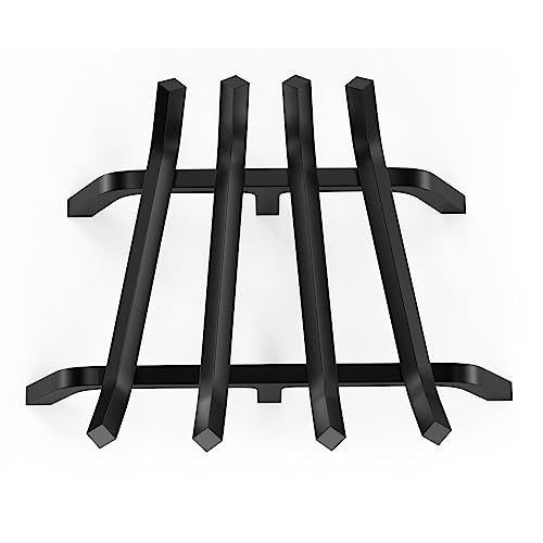 VEVOR Fireplace Grate, 18 inch Heavy Duty Fireplace Pit Grill Grate with 6 Support Legs, 3/4'' Solid Powder-Coated Steel Bars, Fire Logs Firewood Burning Rack Holder for Indoor and Outdoor Fireplace