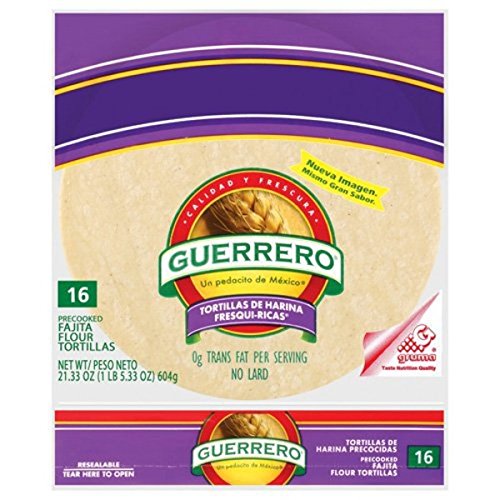 Guerrero Fresh Rich Flour Tortilla 16ct Tortilla de Harina