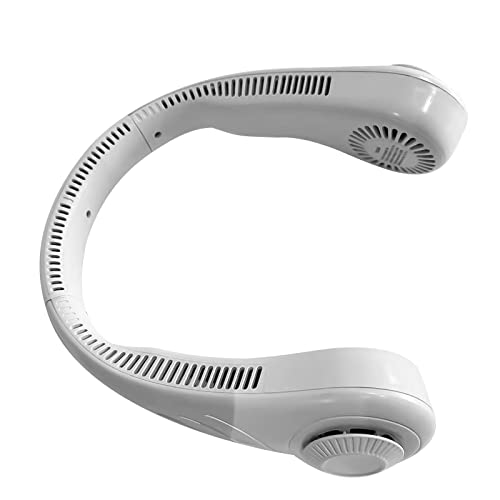 TECKEEN Personal Air Cooler Neck Fan Bladeless USB Rechargeable Hands-Free Fan for Women Men Office