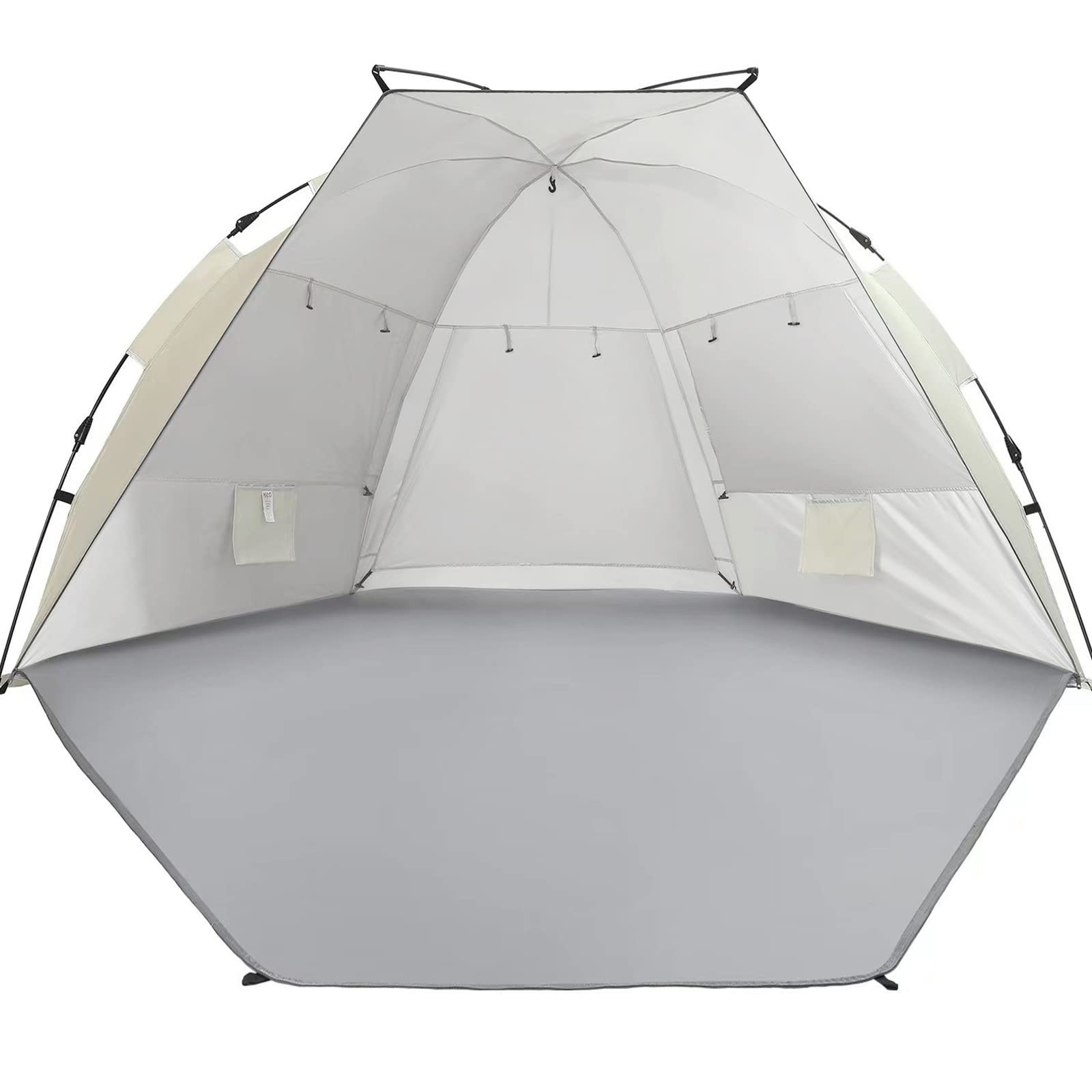 HITOSPORT Hitosport Beach Tent, Sun Shelter, Pop Up Shade, Easy Setup XL Sun Tent for 4 Person, Outdoors, Windproof, UPF 50+, Tent Stakes, G