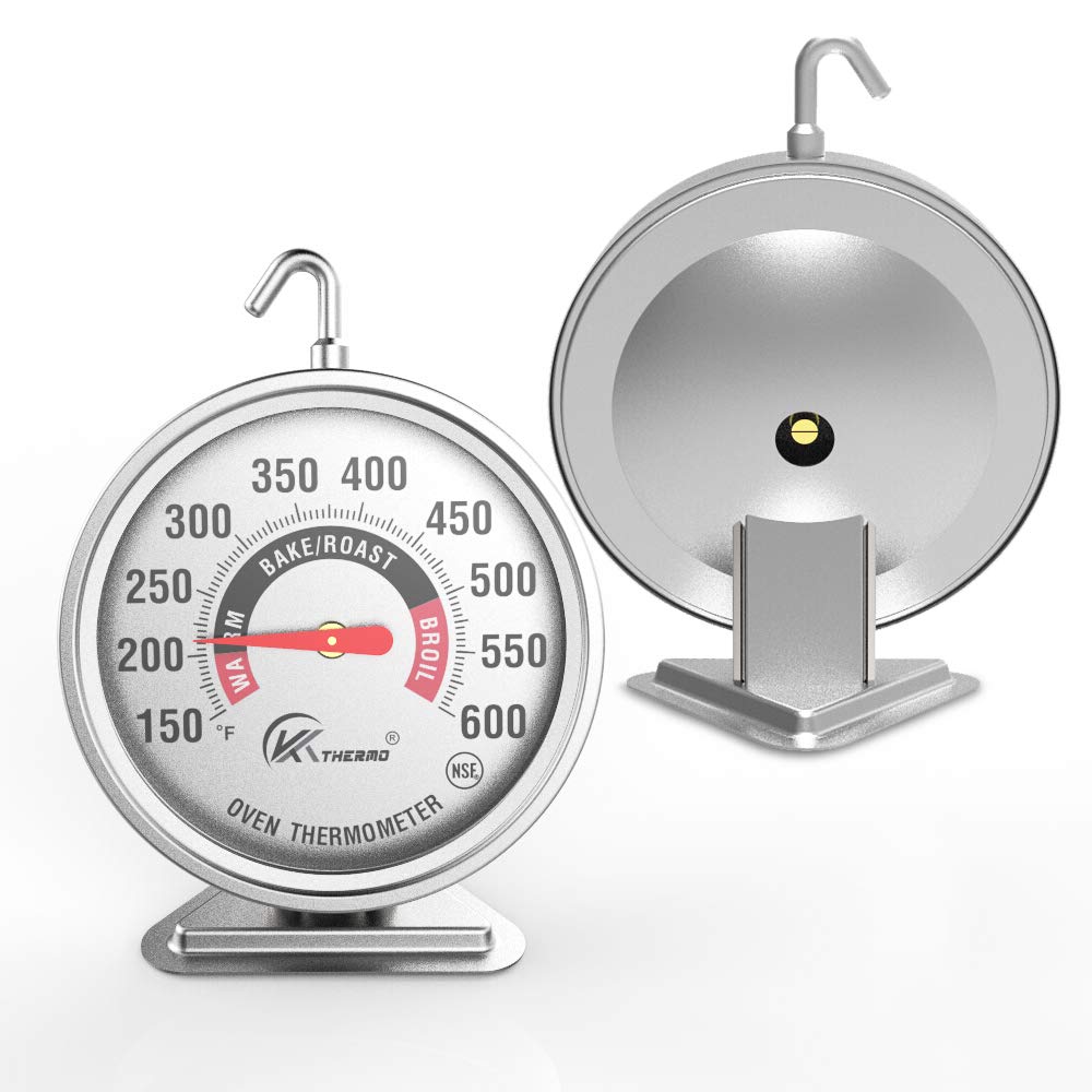 Oven Thermometers and Candy Thermometer with 8β Probe Waterproof dial, no Battery Required, Fast Instant Read Large 2.5" dial, β¦