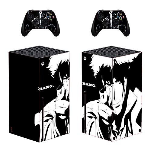 KAJAL MANI X-box-One-Series X Skin Set Cowboy HD Printing Faceplate Protective for Console, Controller Skin Decal