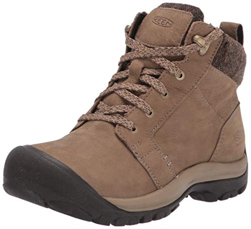 KEEN Women's Kaci 2 Winter Mid Height Insulated Waterproof Snow Boots, Timberwolf/Brindle, 5.5