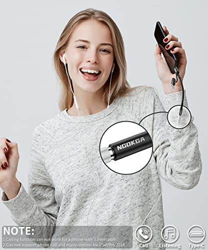 USB to 3.5mm Jack Audio Adapter USB C to 3.5mm Female AUX Adapter USB A Sound Card TRRS 4 Pole for Headphone Speaker PS4 PS5 PC Compatible with Pixel 5 4 3 XL Samsung Galaxy S21 S20 FE and More