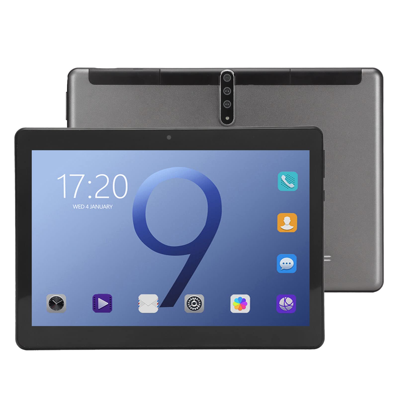 Septpenta 10 Inch IPS Display Tablet, 128GB Octa Core CPU 3GB RAM 32GB ROM, 1280 X 800 IPS High Resolution Display, with Two SIM and One Memory Card Slot Dual Band Ideal for Kids to Video Chat (USA)