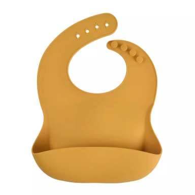 Set of 3 Silicone Baby & Toddlers Bibs, BPA Free Silicone, Food Bibs, Waterproof, Unisex. Adjustable.