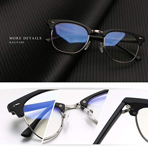 KALIYADI Blue Light Blocking Glasses UV400 Clear Lens Anti Eyestrain& headache Computer Glasses for Men Women(2 pack)