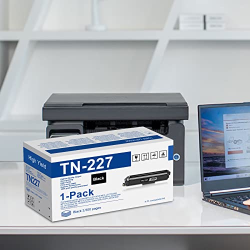 YOISNER TN227 TN-227 Toner Cartridge Black Compatible Replacement for Brother TN227 MFC-L3710CW L3770CDW L3750CDW HL-3210CW 3230CDW 3270CDW 3230CDN 3290CDW DCP-L3510CDW L3550CDW Printer, 1-Pack