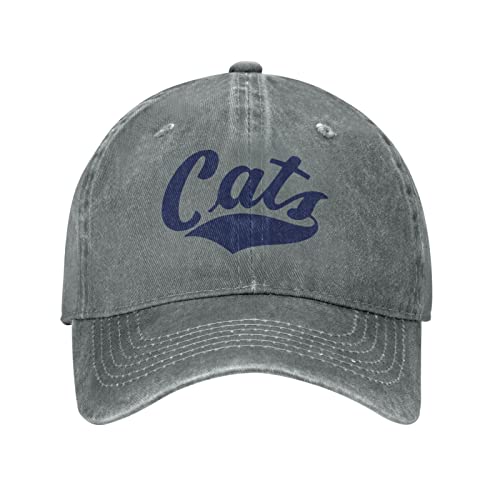 Montana State Bobcats Classic Cowboy Hat Adjustable Baseball Cap Unisex Casual Sports Hat Gray