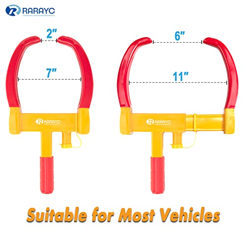 Wheel Lock Universal Heavy Duty Security Trailer Wheel Locks Tire Anti Theft for Most Cars Motorcycle SUV Golf Boat