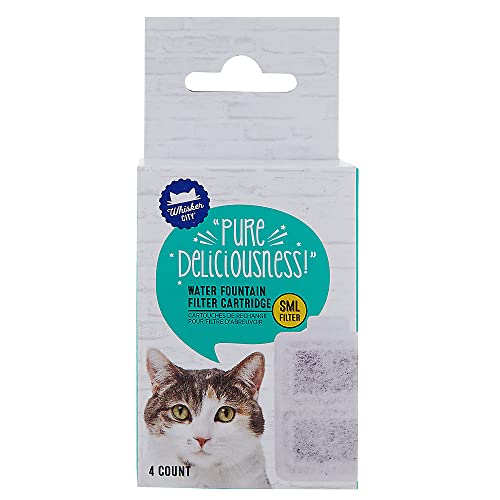 Whisker City Water Fountain Filter Cartridges - 4 Pack - Qty 2