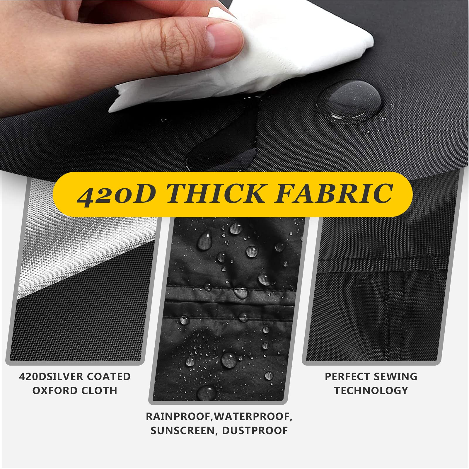 SELUGOVE Pool Cleaner Caddy Cover, Robotic Pool Cleaner Cover, Waterproof and Dustproof, with Windproof Elastic Hem, ,Fits Most Brands Robotic Pool Cleaner(Black)