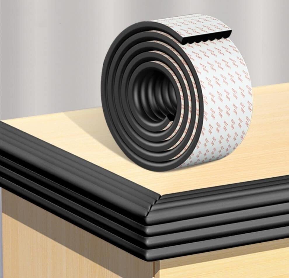 Soft Extra-Wide Edge Protector for Baby with Strong Adhesive Double Sided pre-Taped 16.5ft