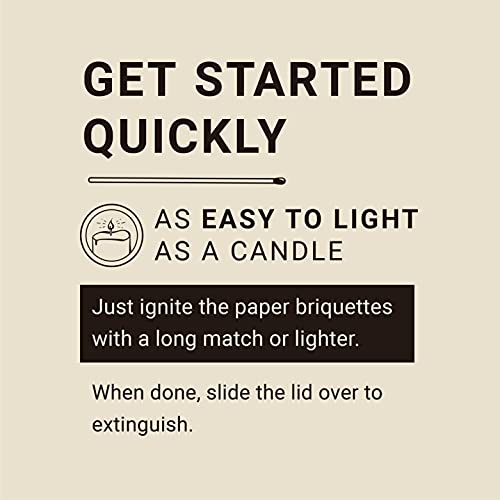 Radiate - 4 Pack Outdoor Portable Campfire - 3 Hours of Warmth and Burn Time - 4” Reusable Fire Pit for Camping, Smores, Cooking, and Picnics - Recycled Soy Wax