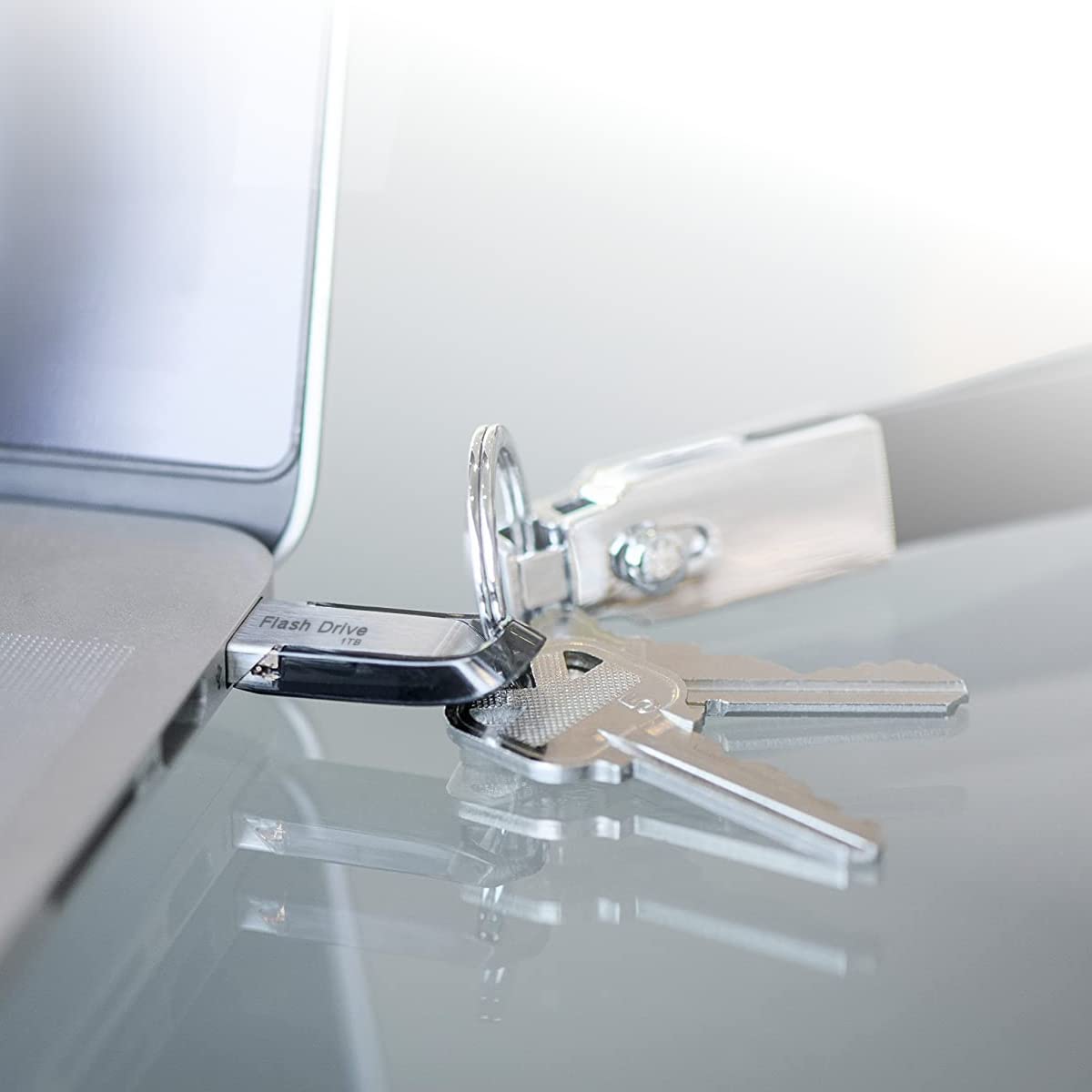 USB Stick USB Flash Drive 1TB Thumb Drive 1000GB USB Memory Stick Jump Drive Pen Drive Zip Drive Photo Stick with Keychain