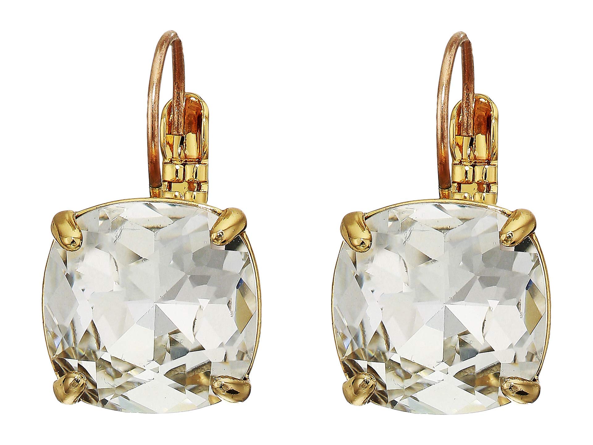 Kate Spade New York Small Square Leverbacks Earrings Clear One Size