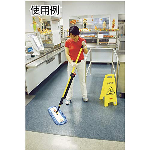 Rubbermaid Commercial Products HYGEN Microfiber Dust Mop Pad, 18-Inch, Green, Looped End for Dirt Collection, Heavy-Duty Cleaning for Hardwood/Tile/Laminated Floors in Kitchen/Lobby/Office