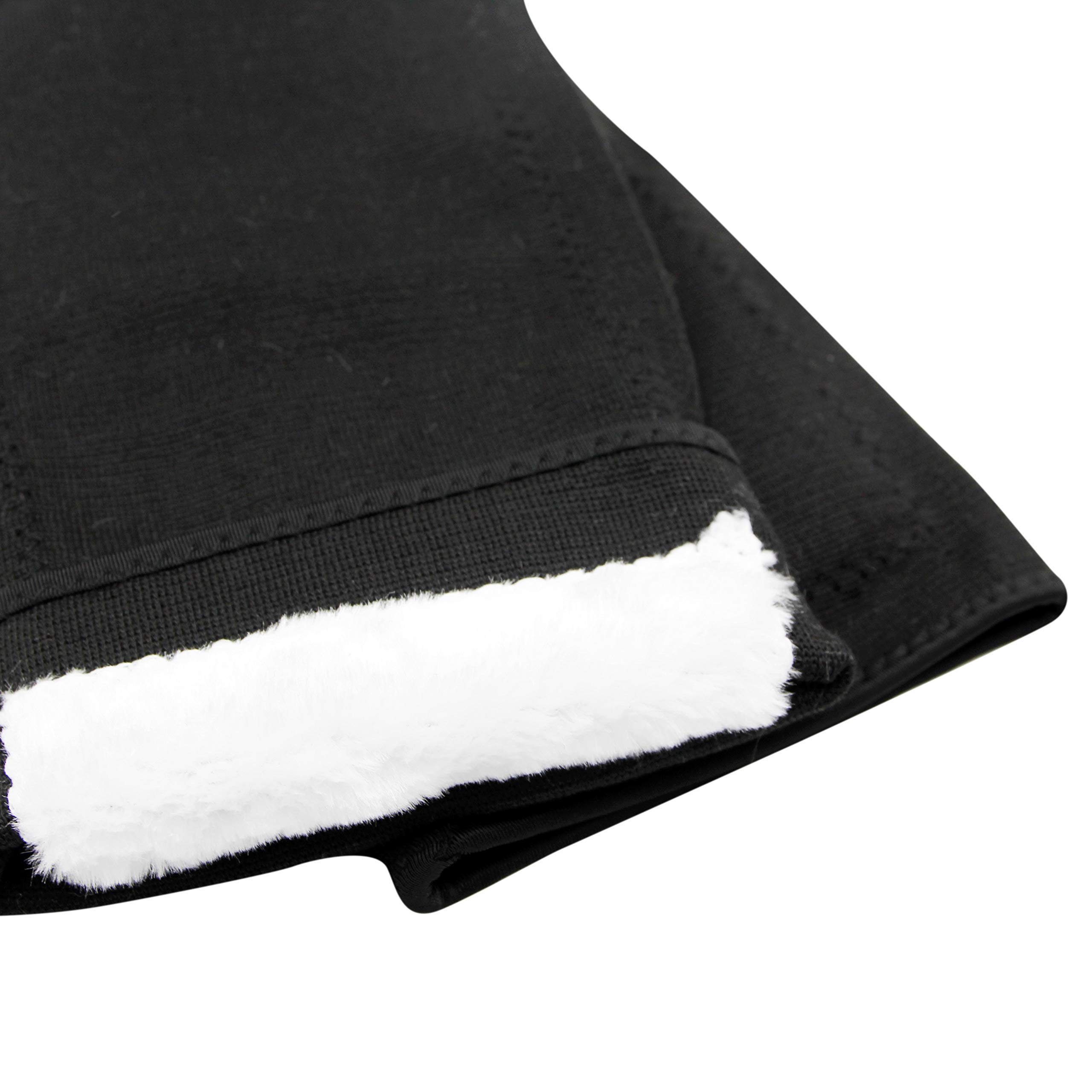 JUMISEE Men Women Warm Fleece Lined Knee Brace Leg Warmer Thermal Leg Sleeve Knee Support for Arthritis Pain Relief Yoga