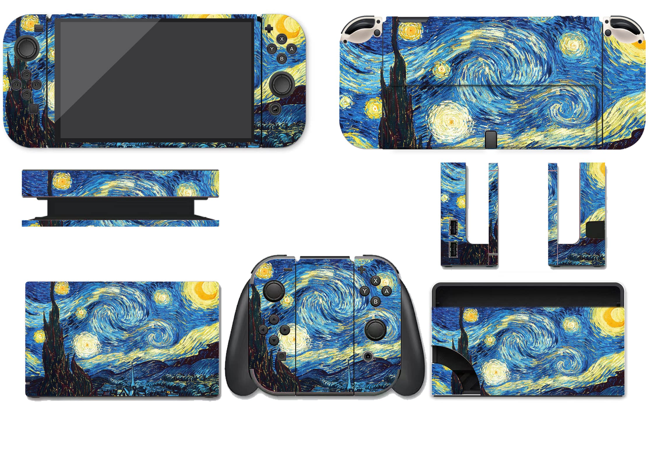 SadSkins Full Wrap Skin for Switch OLED Anime Switch OLED Protector Skin Cover Matte Vinyl Decal Stickers(Only Switch OLED)