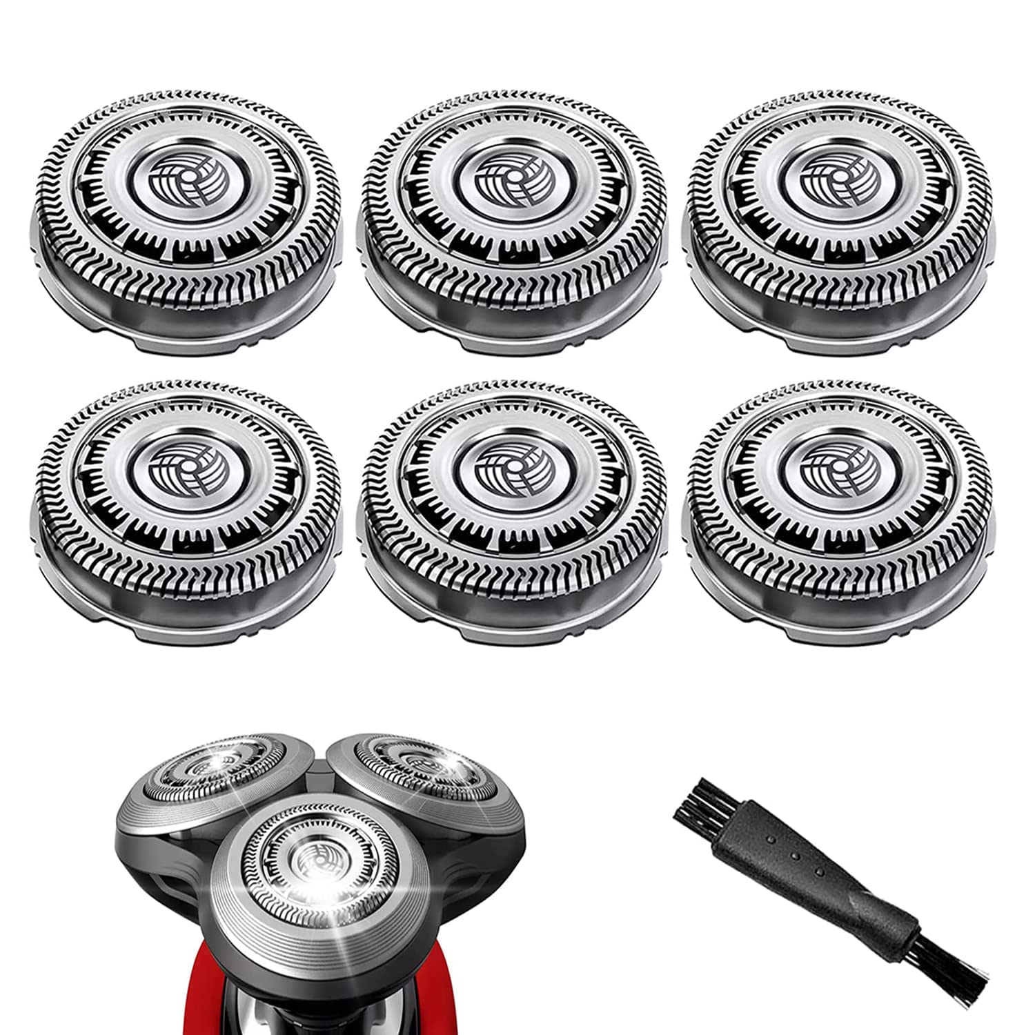 SH90 Replacement Heads for Philips Norelco Shavers Series 9000,Upgrade OEM SH90/72 replacement Heads, 6 pack