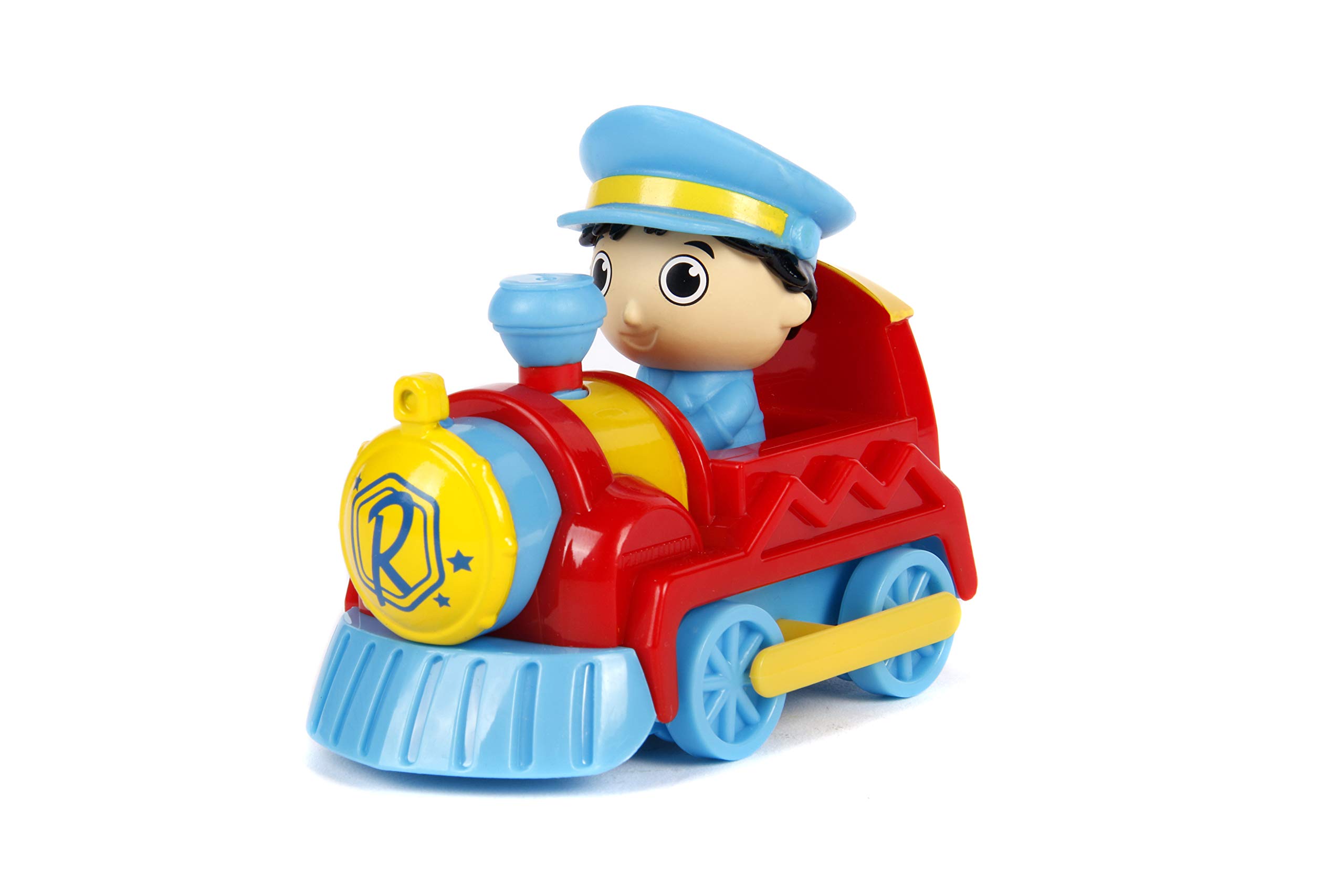 Jada Toys Ryan's World Racers 3 Pack Vehicle Set, Red Titan's Supercar, Ryan's Train, Combo Panda's Ice Cream Cart
