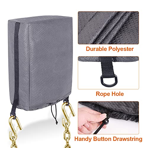 Sun and Waterproof Protective Electric Tongue Jack Cover, Universal Trailer RV Jack Protective Cover Universal Large Size 14″H x 5″W x 10″D