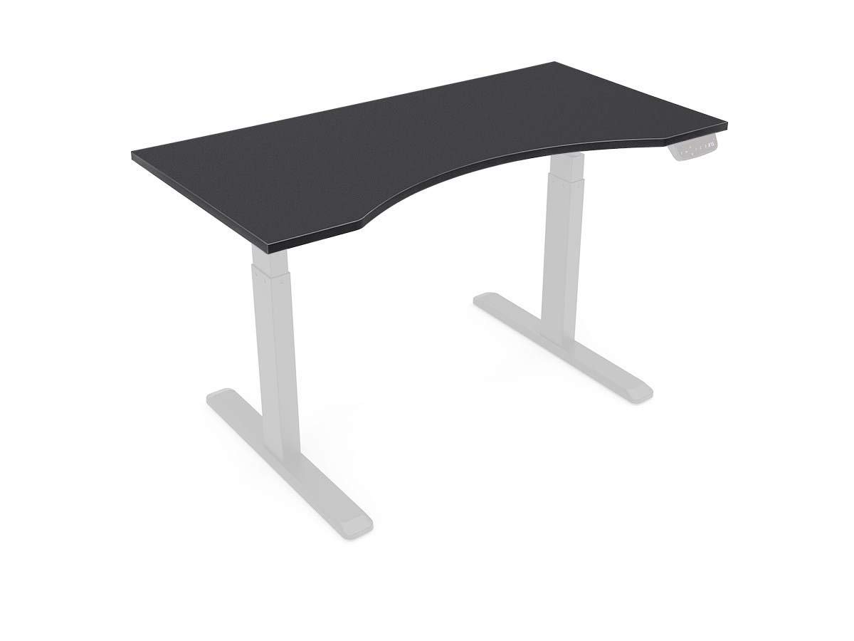 Monoprice Table Top 5 Feet Wide - Black Custom Sized for Sit-Stand Height Adjustable Riser Desk - Workstream Collection