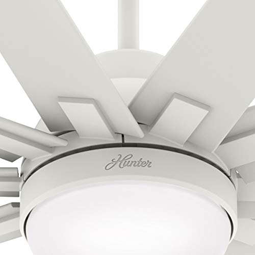 Hunter Fan Company 50717 Overton Ceiling Fan, 72, Matte White