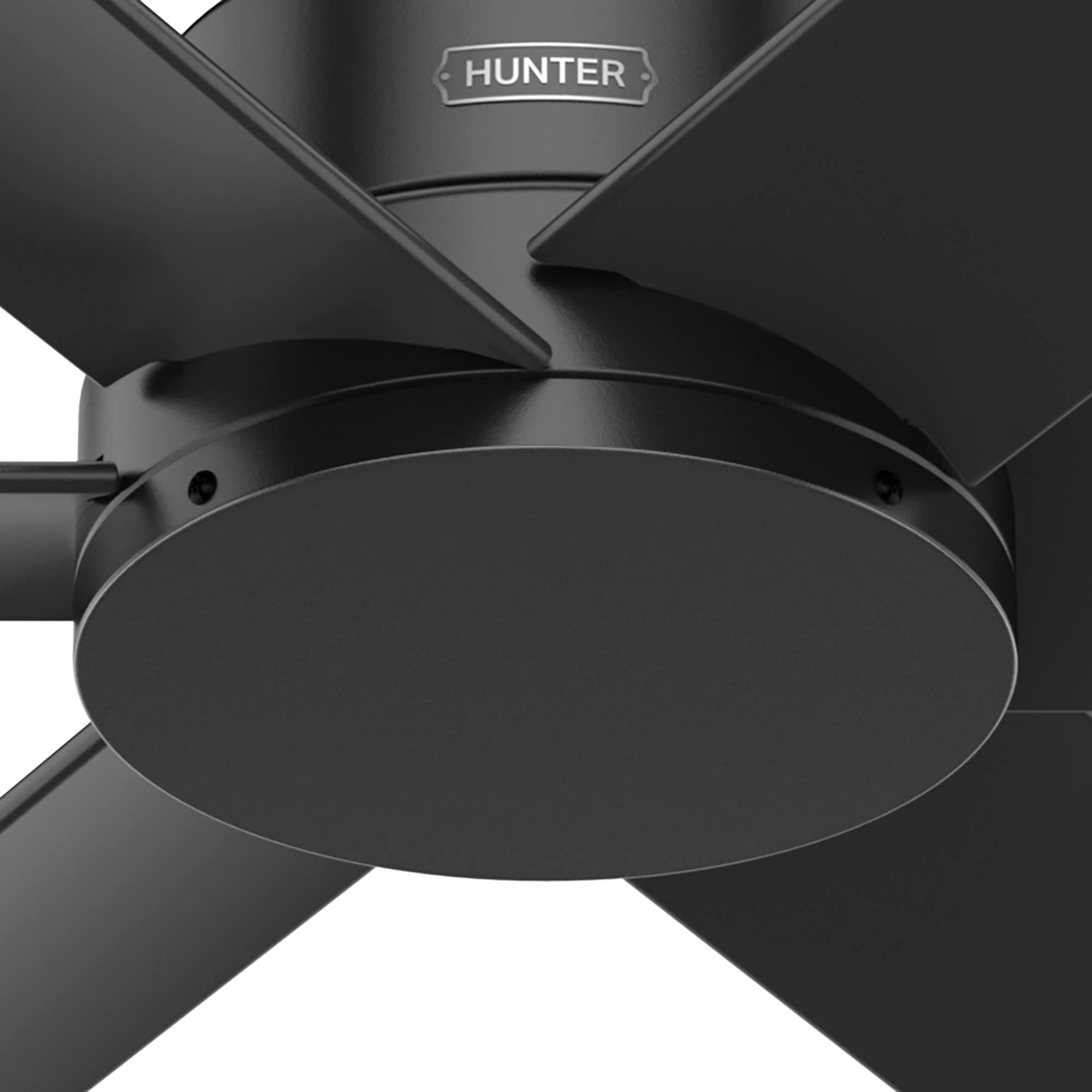Hunter Fan Company Kennicott Outdoor Ceiling Fan, Plastic/Metal, Matte Black, 52 Inch