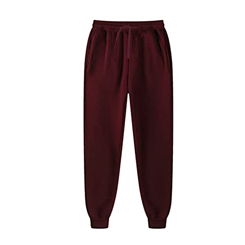 sumensumen Men's Tracksuit 2 Piece Hoodie Sweatsuit Sets, Sweatsuit with Pockets Hoodie Sweatshirt and Jogging Sweatpants Suit Men-01 Wine,X-Large